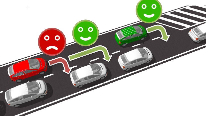 Le principe de la tirette toujours mal appliqué di... | Gocar.be